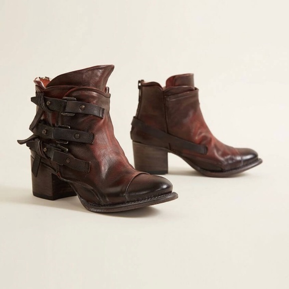 Freebird by Steven | Shoes | Freebird By Steven Circe Rust Leather Ankle Boots | Poshmark
